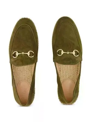 Gucci Horsebit Suede Espadrilles
