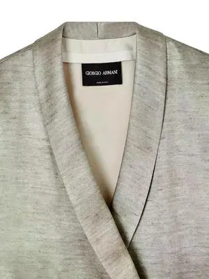 Giorgio Armani Double-breasted Silk Blazer