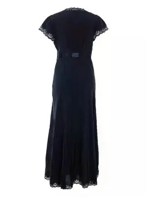 Rixo Marlice Lace V-neck Midi Dress