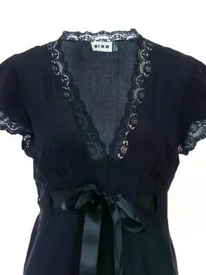 Rixo Marlice Lace V-neck Midi Dress