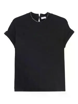Brunello Cucinelli High-neck T-shirt - Black