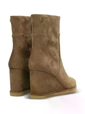 MEXX Wedge Zip Boots - Brown