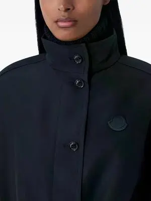 MONCLER X EE72 BY EDWARD ENNINFUL Logo-patch Buttoned Raincoat