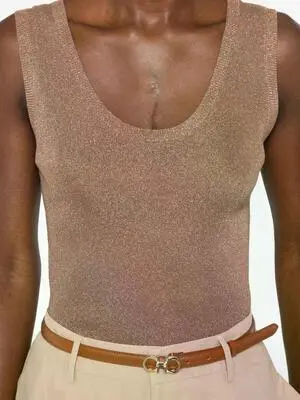 Fabiana Filippi Shimmer Sleeveless Top