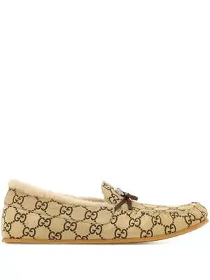 Gucci Bow-detail Leather Loafers
