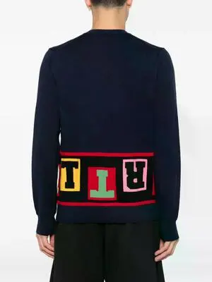 Comme Des Garçons Crew-neck Sweater - Blue