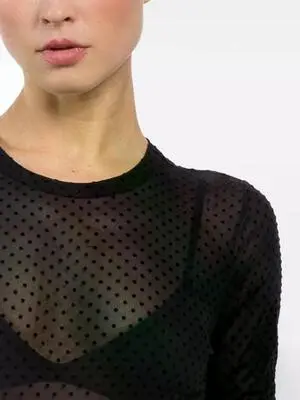 FRAME Polka Dot Long-sleeved Top