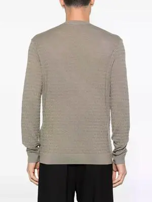 Emporio Armani Textured Crew-neck Sweater