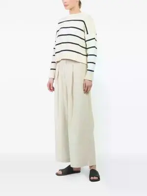 Jenni Kayne Striped Crew-neck Sweater