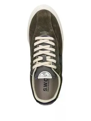 S.W.C STEPNEY WORKERS CLUB Dellow Leather Sneakers - Green