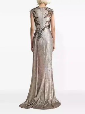 GEMY MAALOUF Embroidered Maxi Dress