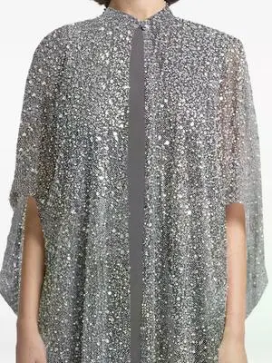 GEMY MAALOUF Sequin-embellished Maxi Dress - Grey