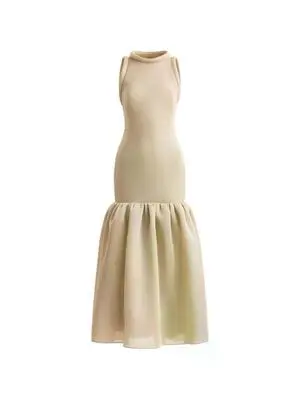 GEMY MAALOUF Sleeveless Midi Dress - Neutrals