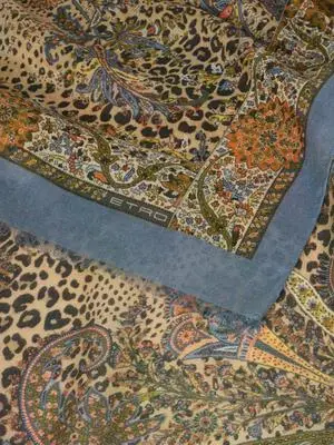 Etro Paisley Animal-motif Scarf
