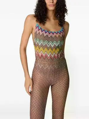 Missoni Openwork Flared Trousers - Brown