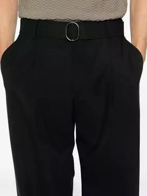 Emporio Armani Pleated Trousers - Black