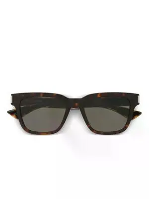 Saint Laurent Tortoiseshell Square Sunglasses