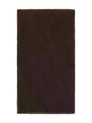 Malo Ribbed Scarf - Brown