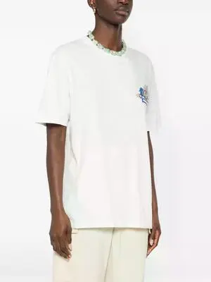Etro Logo-detail T-shirt - Neutrals