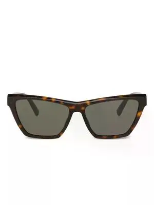 Saint Laurent Geometric Sunglasses - Green