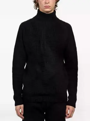 HANNES ROETHER Turtleneck Textured Sweater