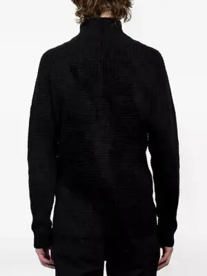 HANNES ROETHER Turtleneck Textured Sweater