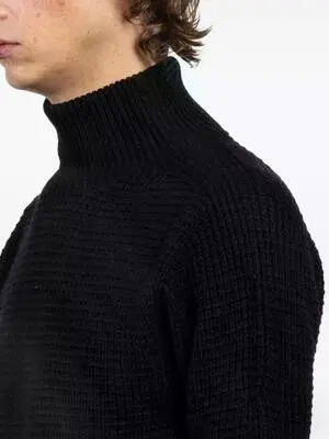 HANNES ROETHER Turtleneck Textured Sweater