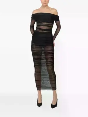 THE SEI Asymmetric Long-sleeve Dress