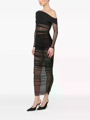 THE SEI Asymmetric Long-sleeve Dress