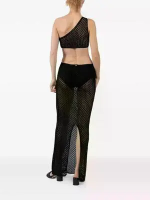 BANANHOT One-shoulder Ring Detail Dress - Black