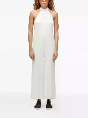 OSKLEN Pleated Halterneck Jumpsuit - White