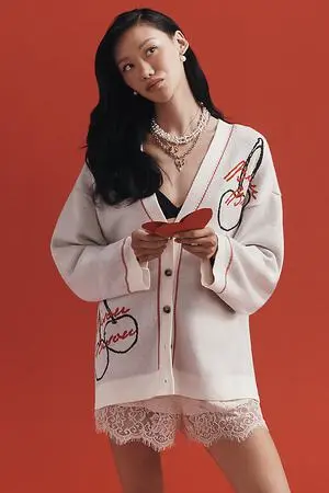 JORDAN NICKSON Lyrebird X Cardigan Sweater