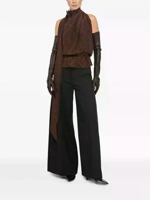PETAR PETROV Opera Long Gloves - Brown