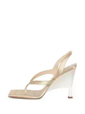 GIABORGHINI Rosie Square-toe Heeled Sandals