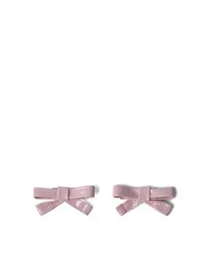 Balenciaga Bow-motif Earrings - Pink