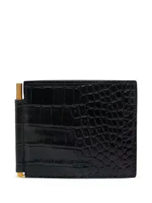 TOM FORD Logo Wallet - Black