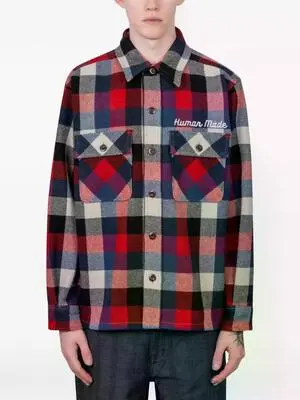 HUMAN MADE Checked-pattern Pocket Shirt Jacket