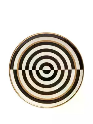 Jonathan Adler Round-shape Decorative Tray - Black