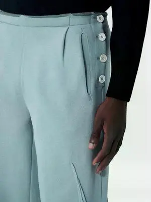 KIKO KOSTADINOV Vig K Dart Panel Fraying Trousers - Blue