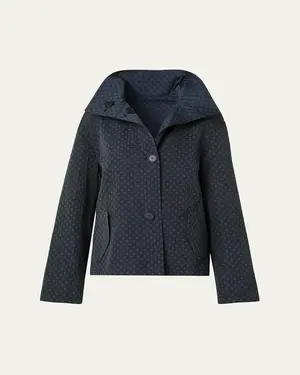 Akris Polka-dot Single-breasted Jacket - Black