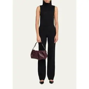 CHRISTIAN LOUBOUTIN Eva Pleated Nappa Leather Shoulder Bag - Amara
