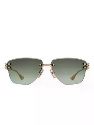 Dita Rimless Geometric Sunglasses - Gold