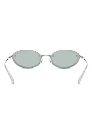 JIMMY CHOO Beaded Oval-frame Sunglasses