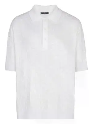 Balmain Pb-monogram Polo Shirt