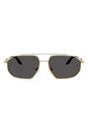 Dolce & Gabbana Double-bridge Sunglasses - Gold