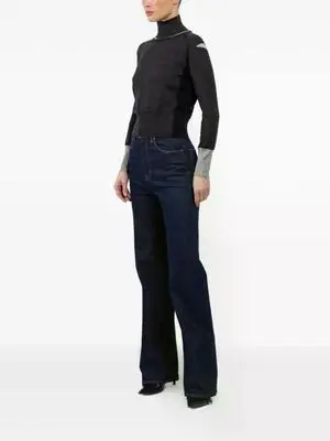 SHIRO SAKAI Roll-neck Colourblock Top