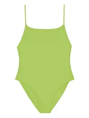 Jade Swim Trophy Thin-strap Swimsuit - Green