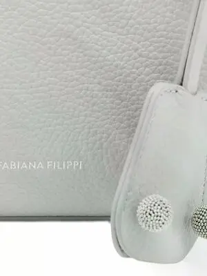 Fabiana Filippi Pebble-grain Tote Bag - Grey
