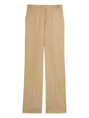 Gabriela Hearst Vesta Buckle-detail Trousers - Neutrals