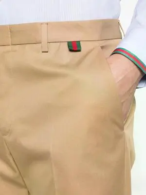 Gucci Trousers With Cuffed Hem